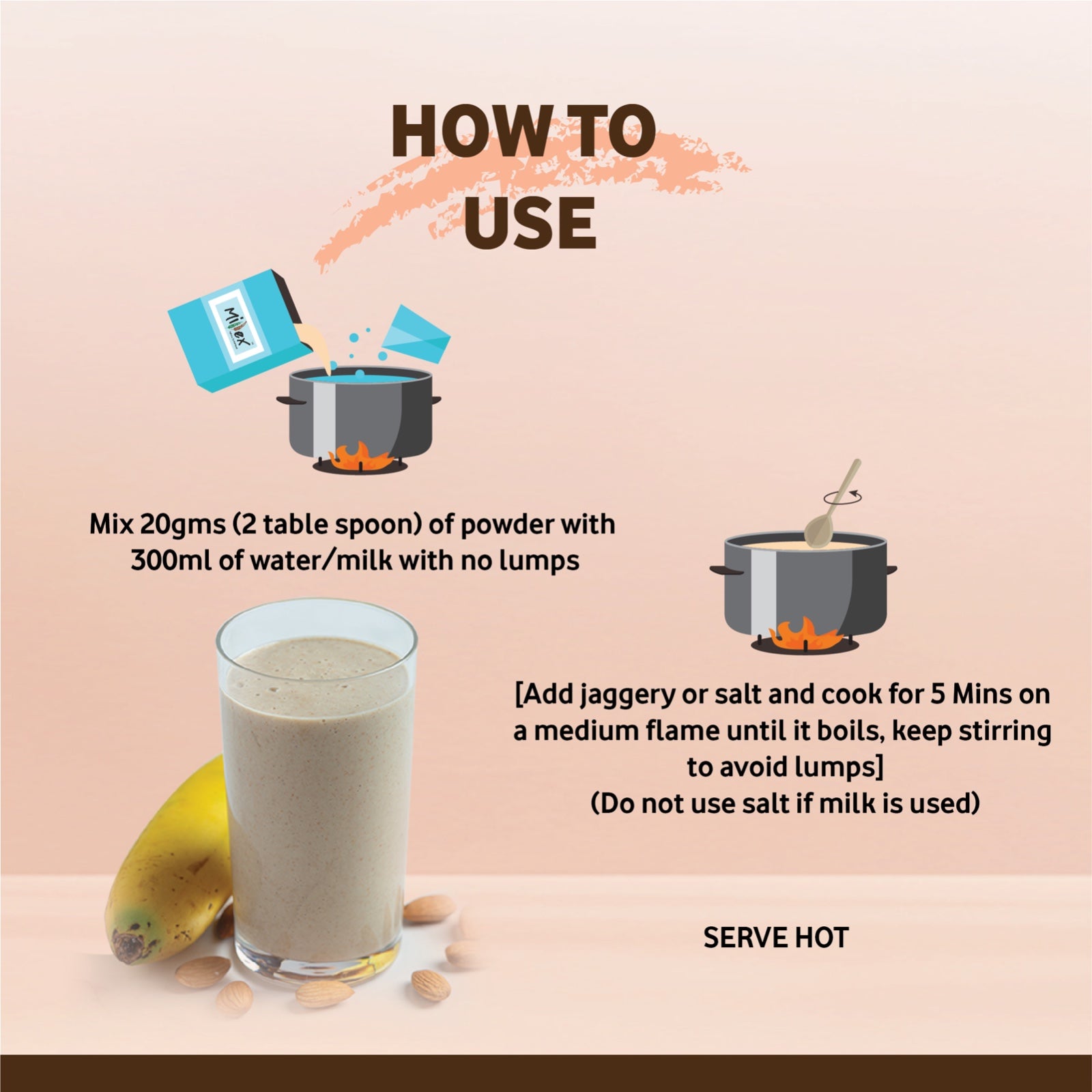 Millex Healthy Millet Mix Without Churnam - Pack of 2 (2kg - each 1kg)